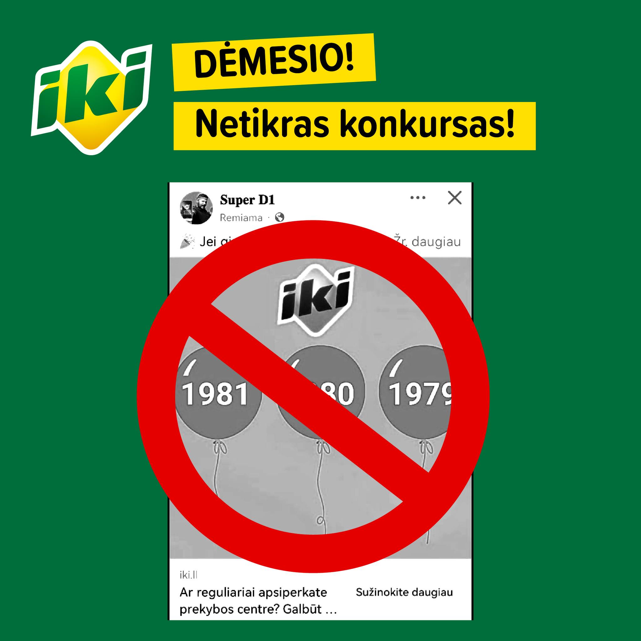 Dėmesio! Sukčiai naudojasi IKI vardu | IKI. Arčiau Tavęs!