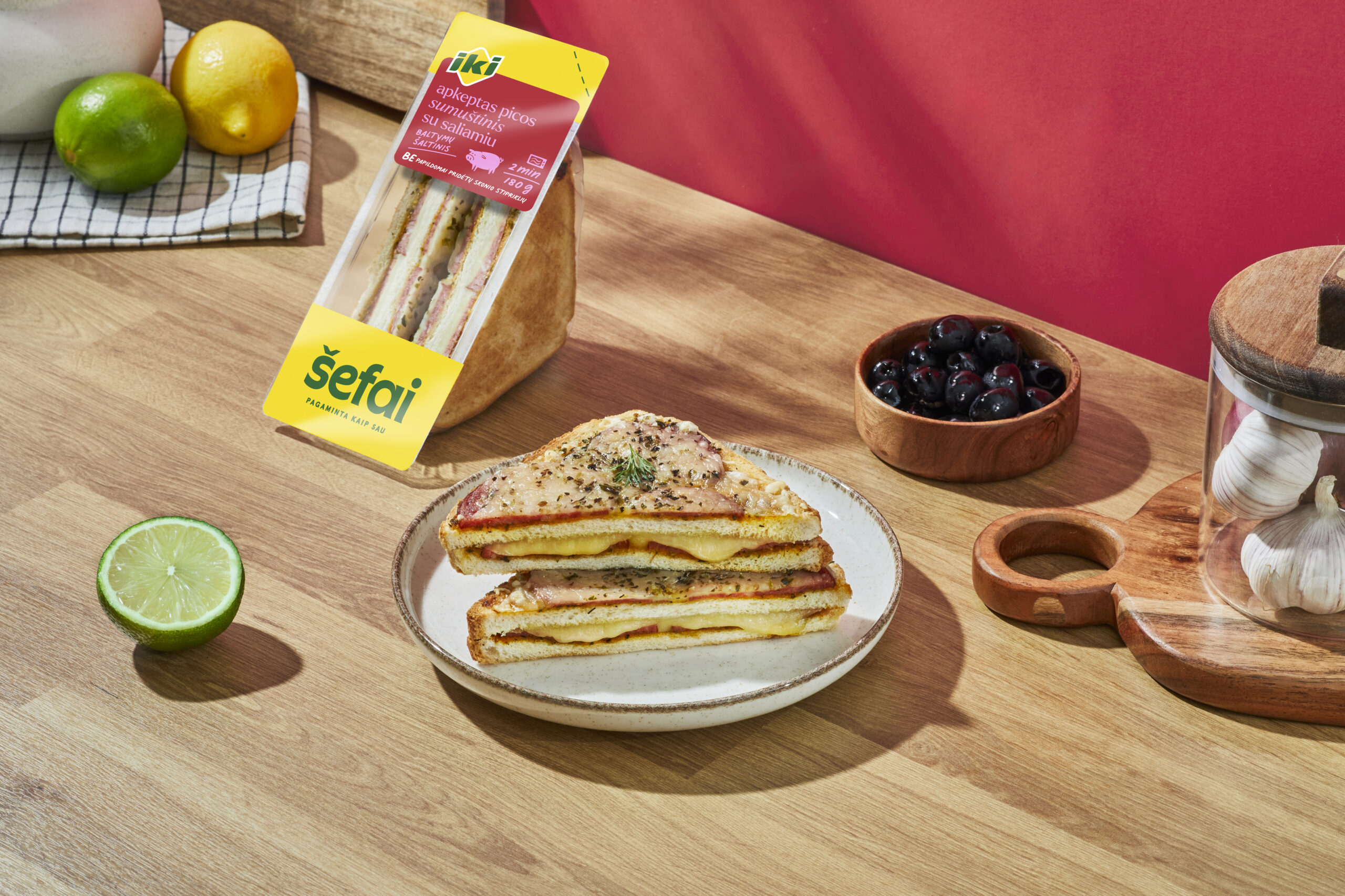 Apkeptas picos sumuštinis su saliamiu | IKI. Arčiau Tavęs!