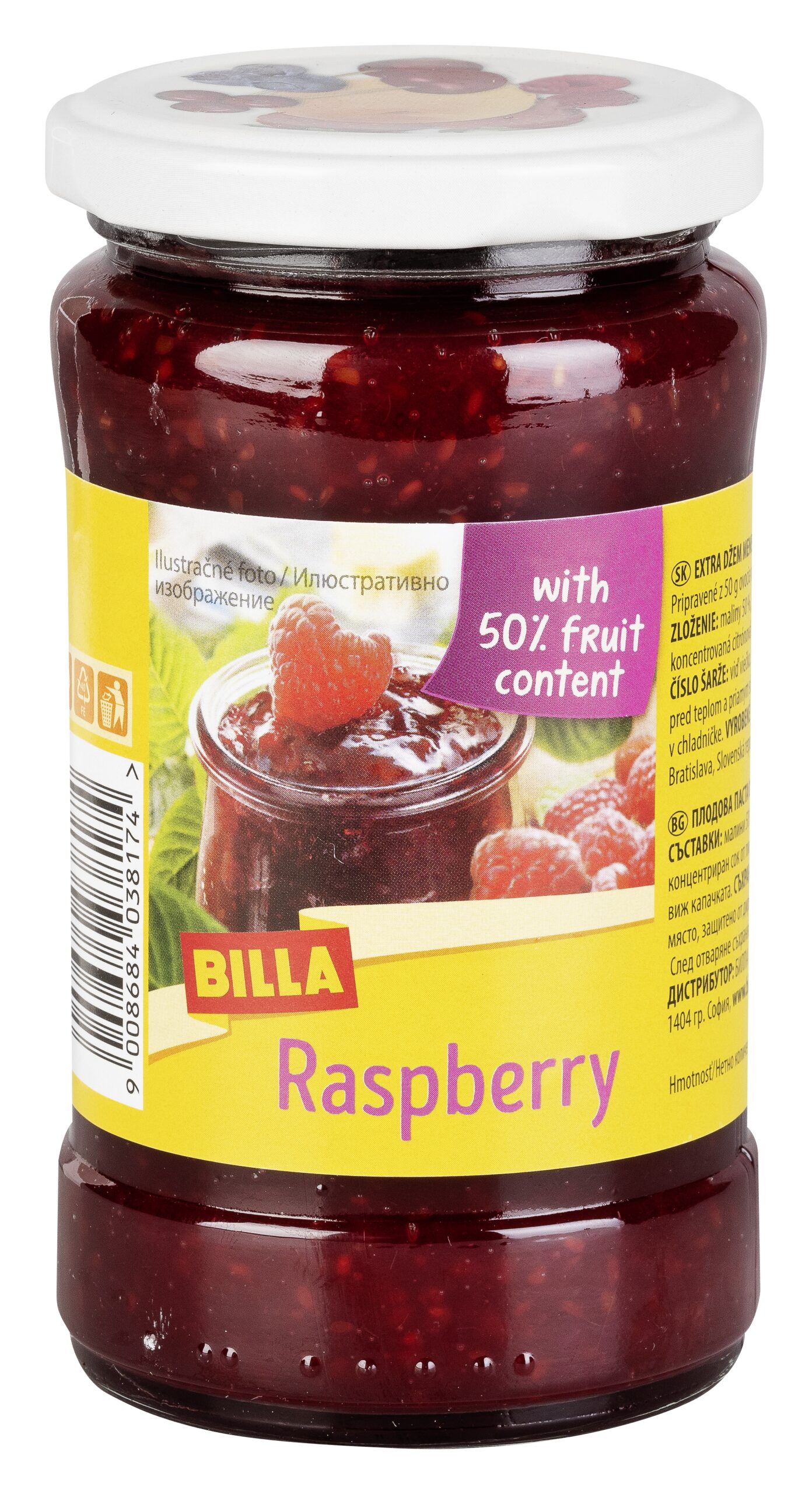 BILLA DŽEMAS AVIEČIŲ SKONIO 340 G | IKI. Arčiau Tavęs!