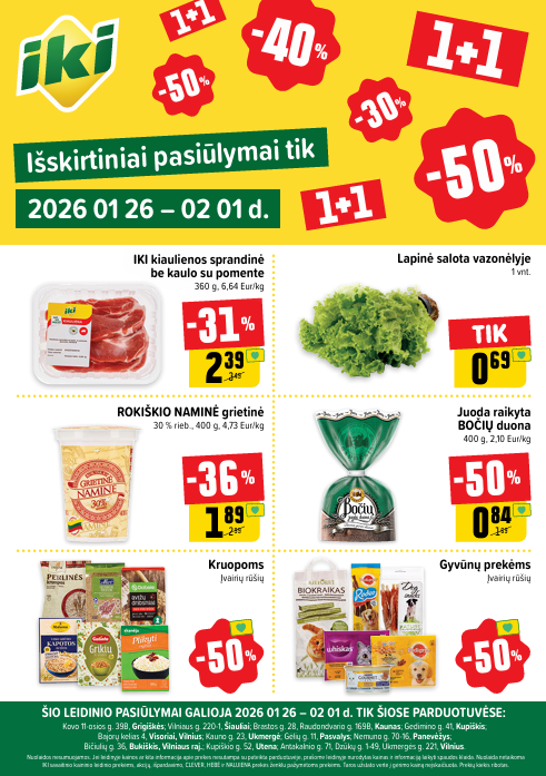 Specialūs pasiūlymai IKI parduotuvės klientams | IKI. Arčiau Tavęs!